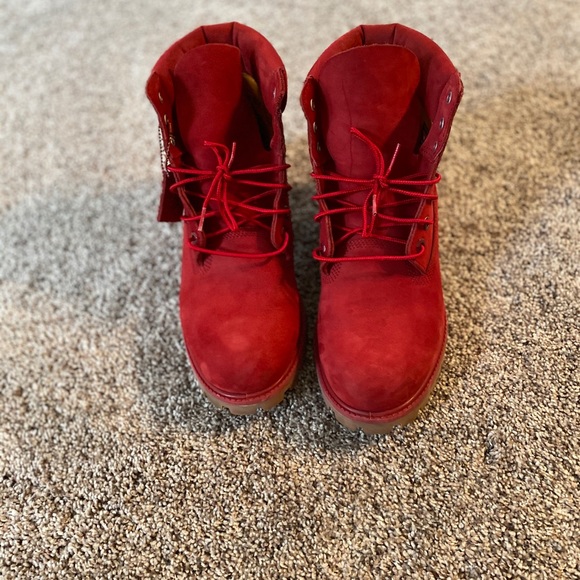 Timberland | Shoes | Timberland Red 6 Inch Premium Boots | Poshmark